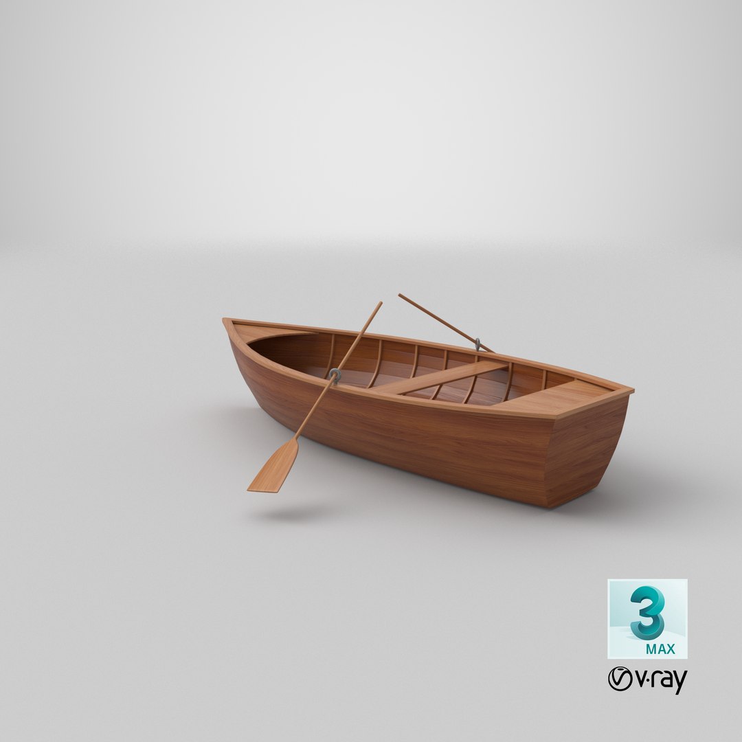 3D Model Wooden Rowboat 01 - TurboSquid 2121091
