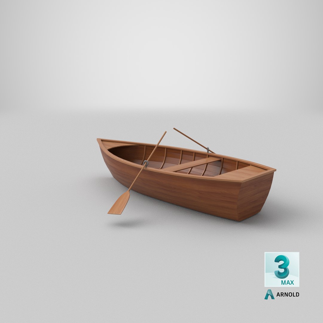 3D Model Wooden Rowboat 01 - TurboSquid 2121091