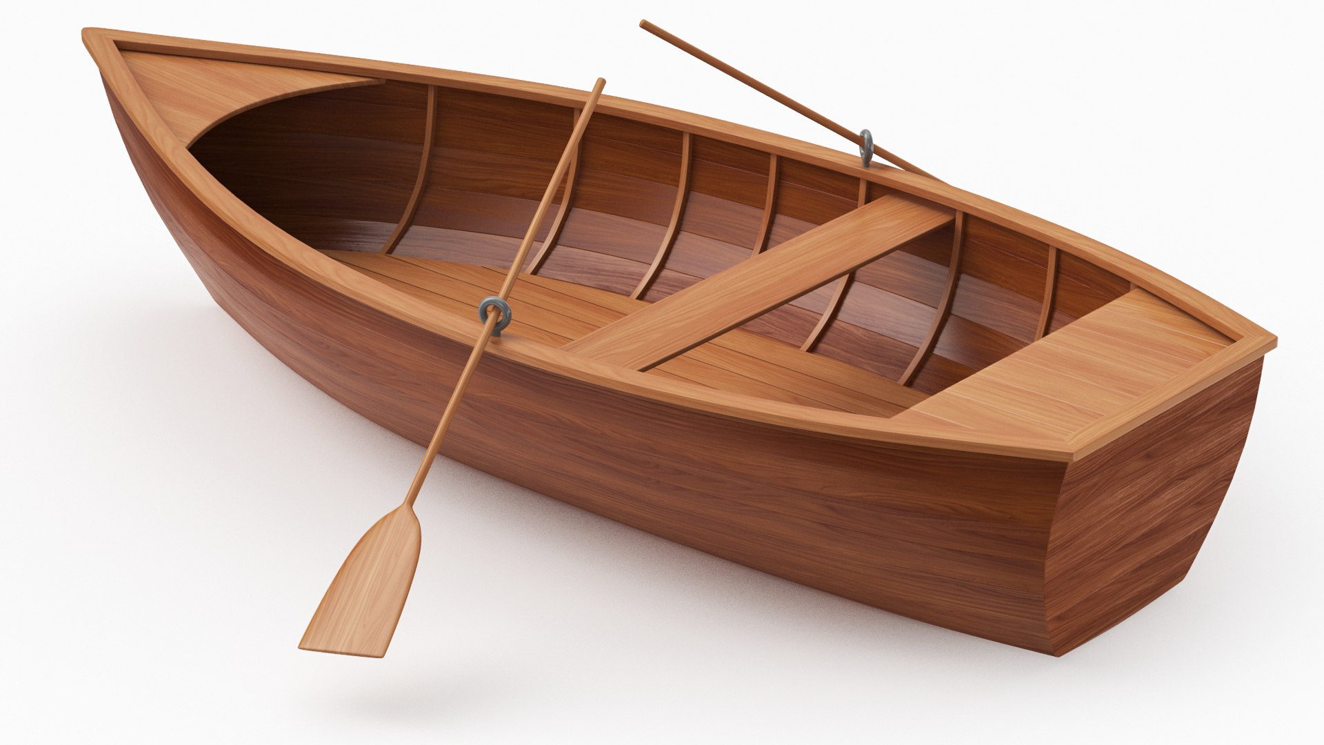 3D Model Wooden Rowboat 01 - TurboSquid 2121091