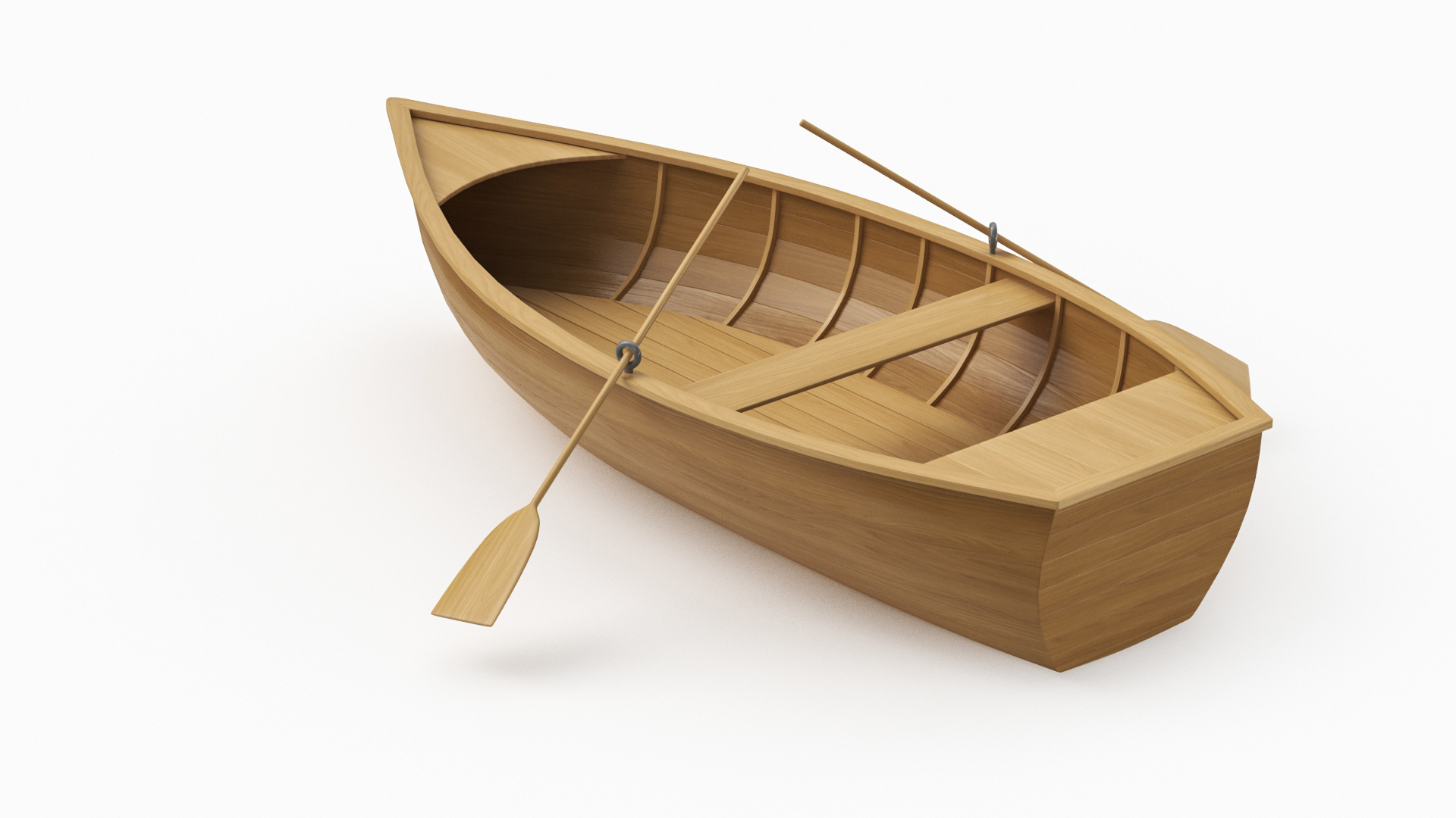 3D Model Wooden Rowboat 01 - TurboSquid 2121091
