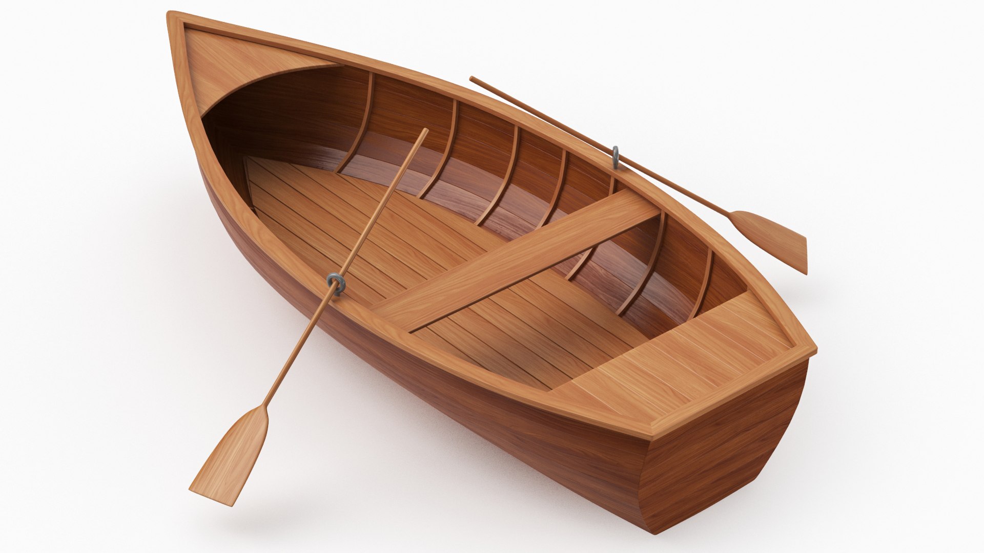 3D model Wooden Rowboat 01 - TurboSquid 2121091