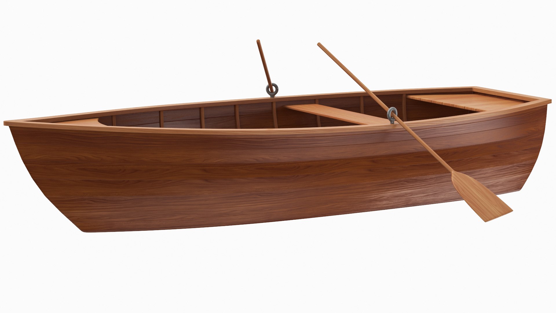 3D Model Wooden Rowboat 01 - TurboSquid 2121091