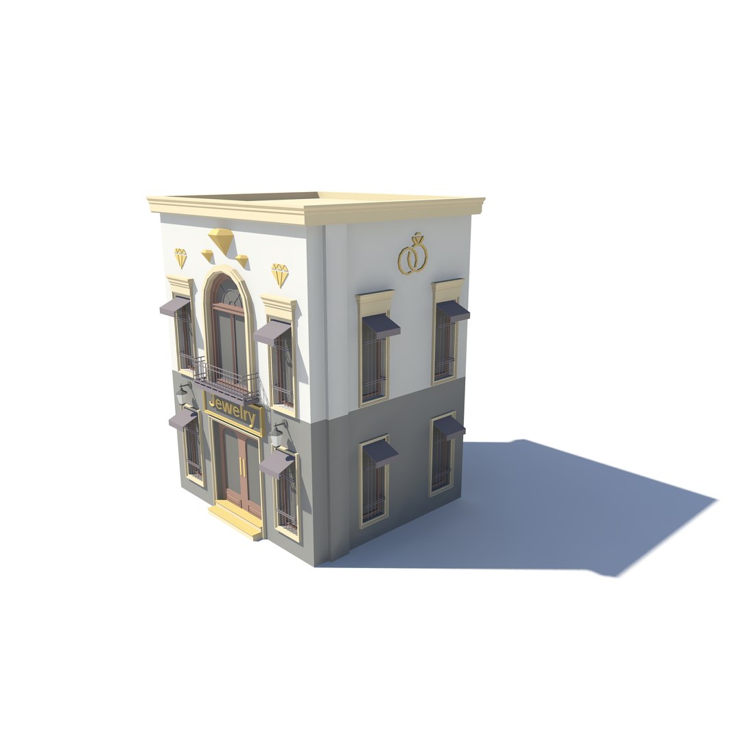 Store Jewelry 3D Model - TurboSquid 1395531