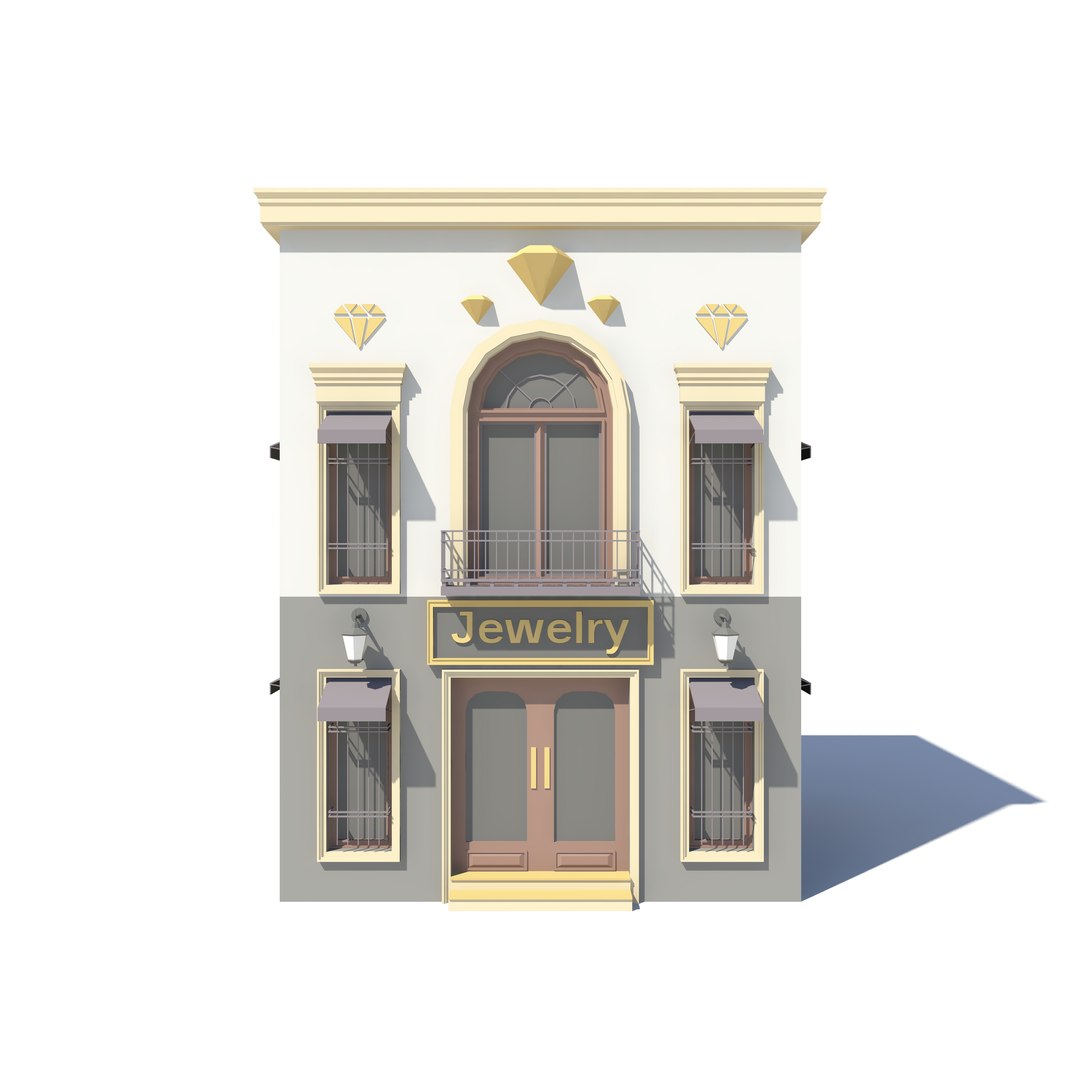 Store Jewelry 3D Model - TurboSquid 1395531