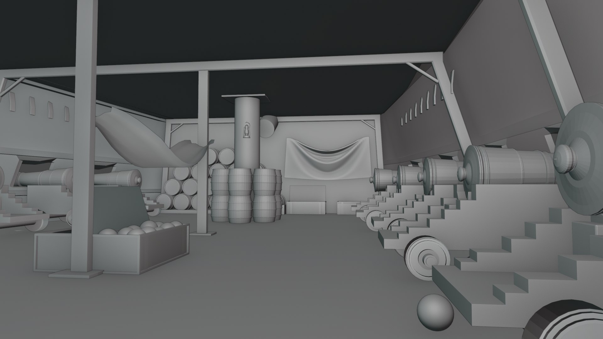 Frigate Model Including Fully Detailed Interior 3D Model 3D Model ...