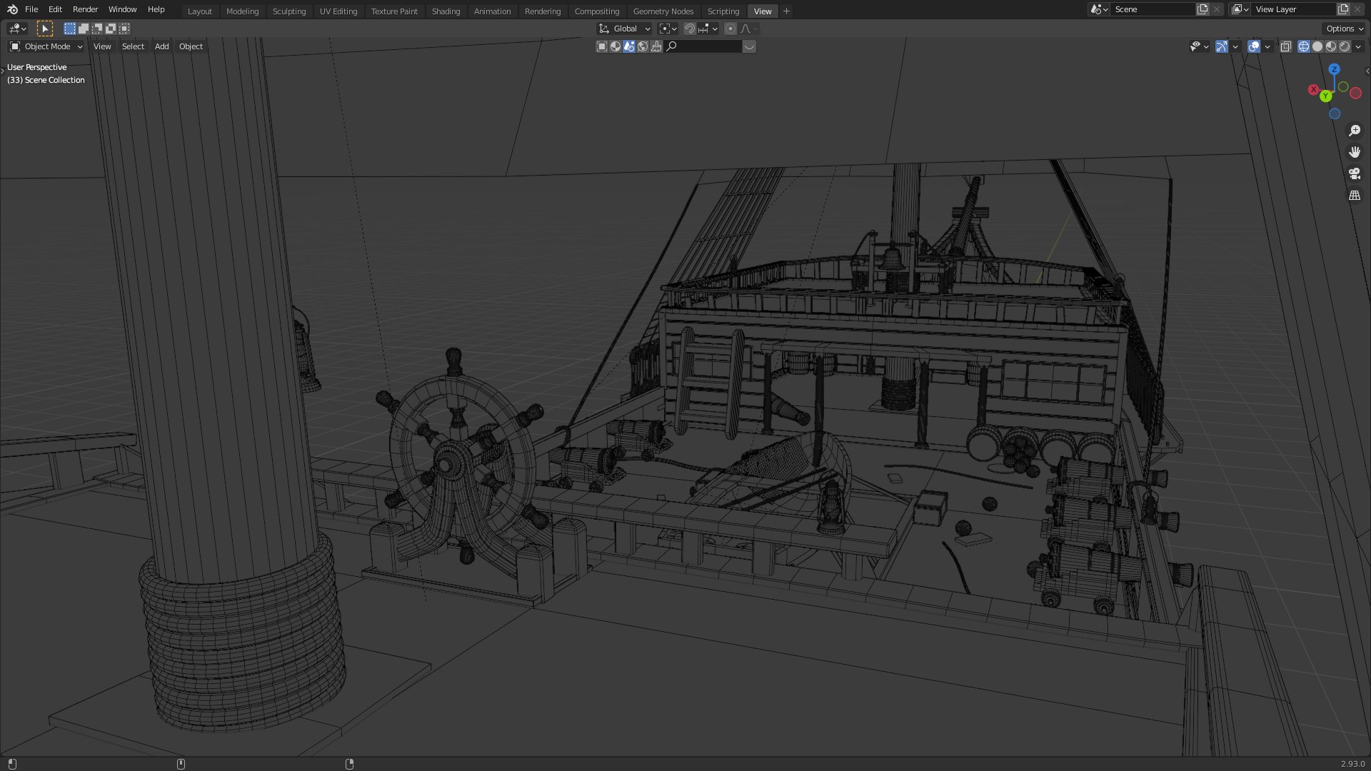 Frigate Model Including Fully Detailed Interior 3D Model 3D Model ...