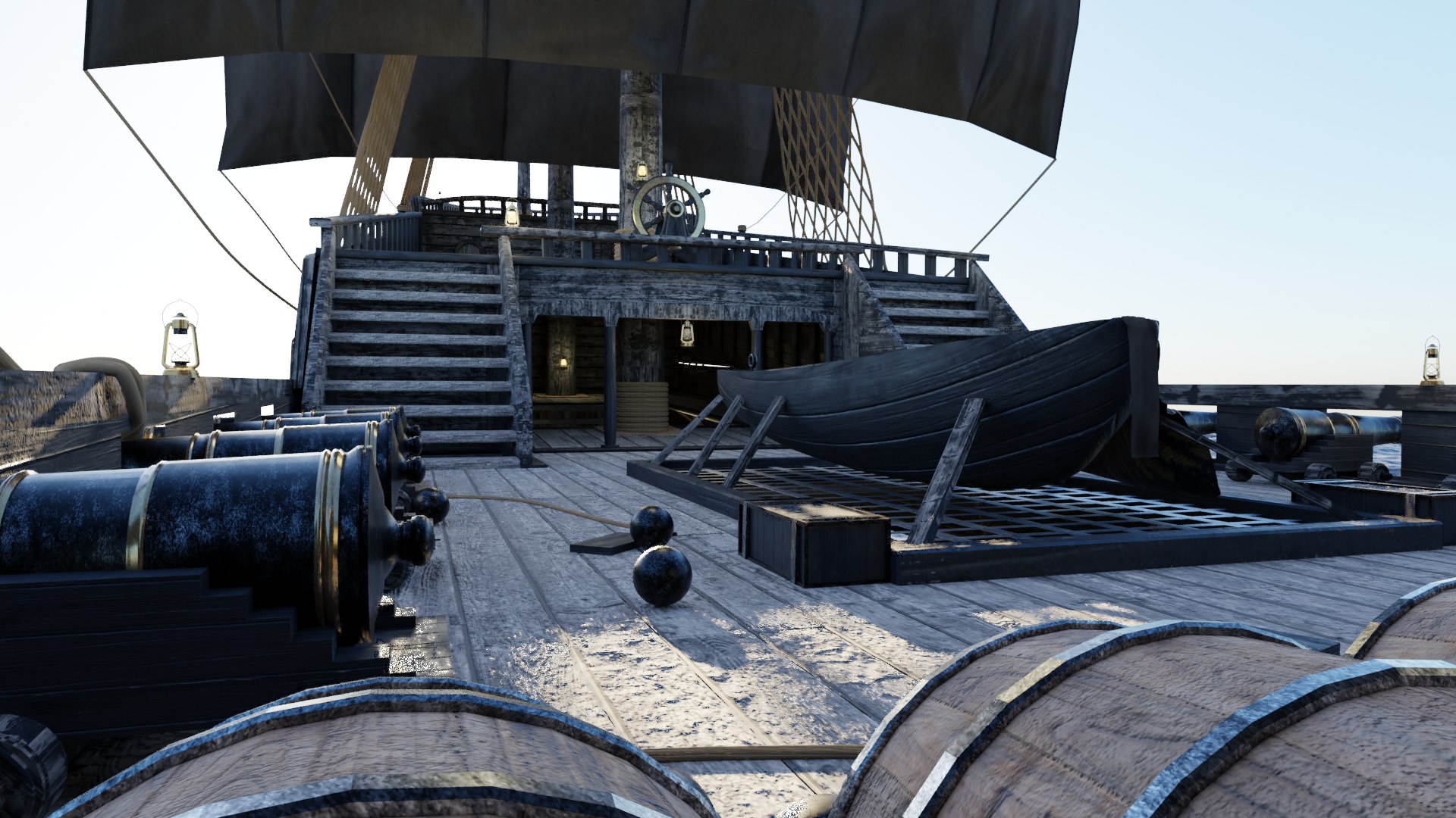 Frigate Model Including Fully Detailed Interior 3D Model 3D Model ...