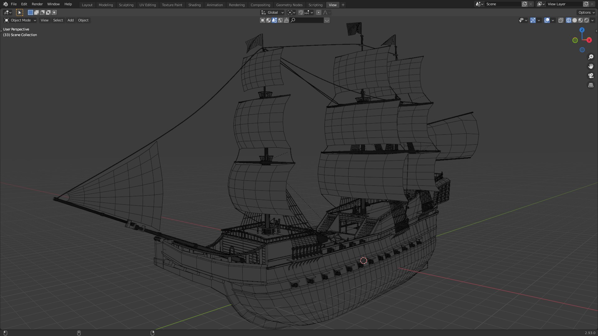 Frigate Model Including Fully Detailed Interior 3D Model 3D Model ...