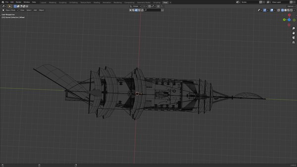 Frigate model including fully detailed interior 3D model 3D model ...