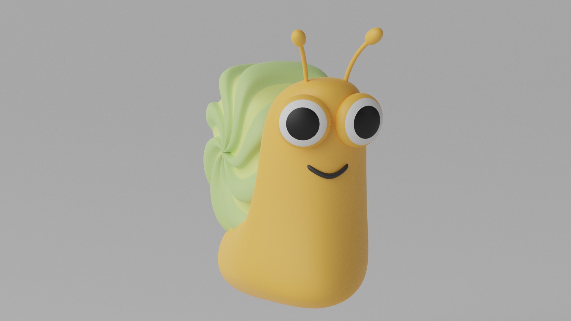 3D Cartoon Snail - TurboSquid 2334276