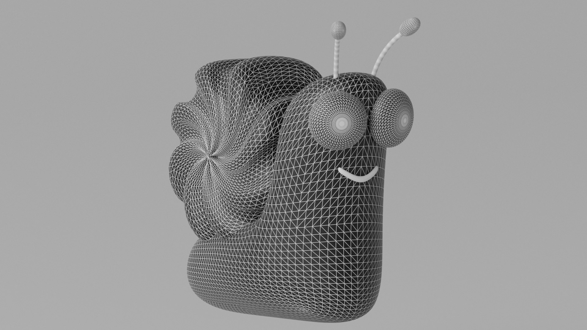 3D Cartoon Snail - TurboSquid 2334276
