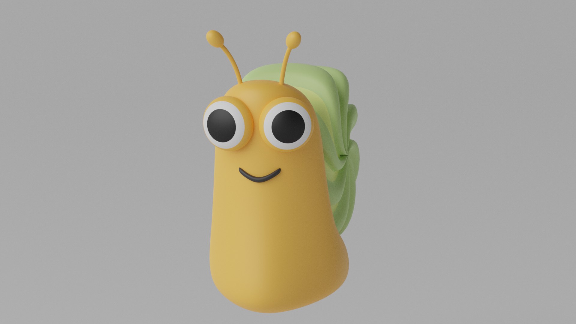 3D Cartoon Snail - TurboSquid 2334276