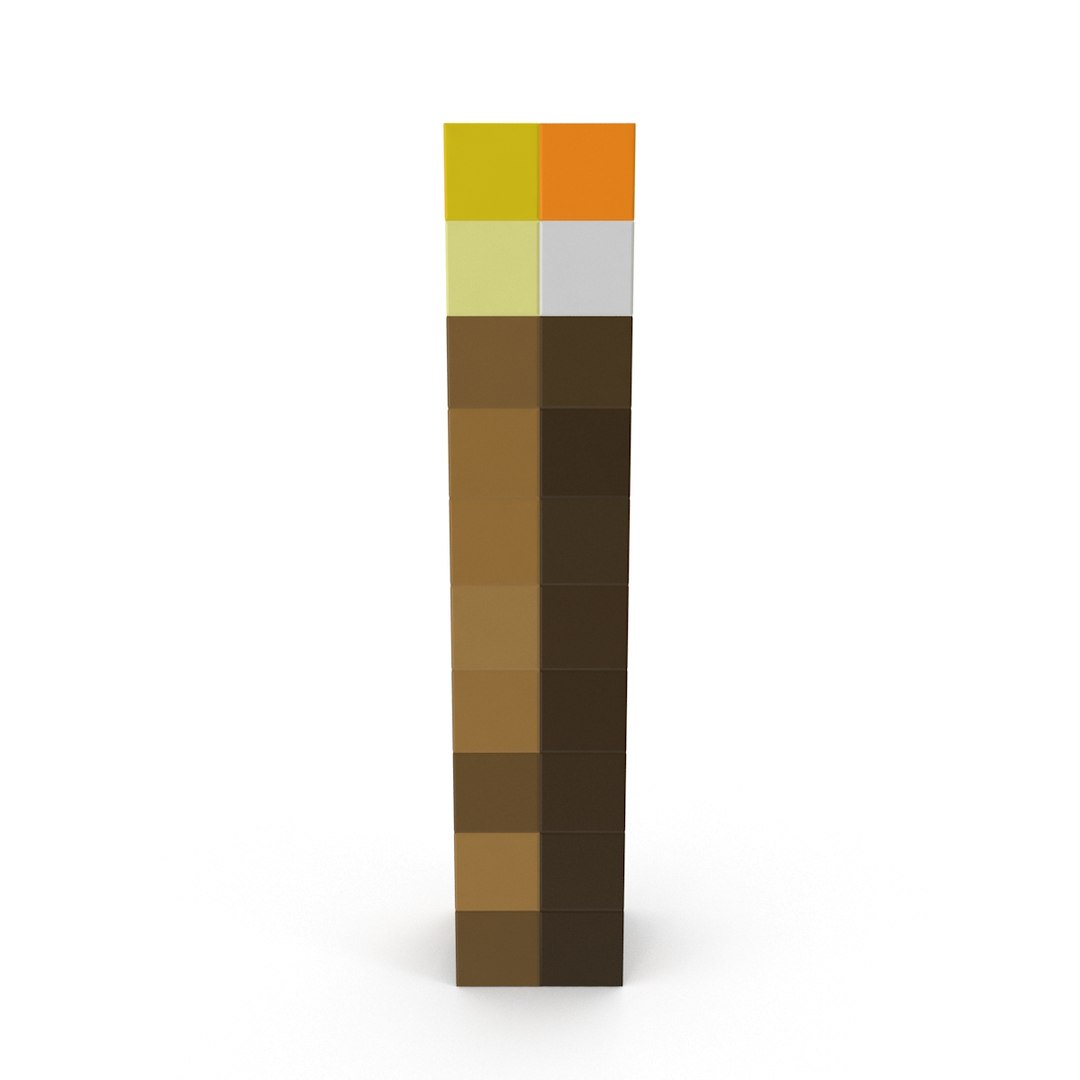 Minecraft Torch 3d Max