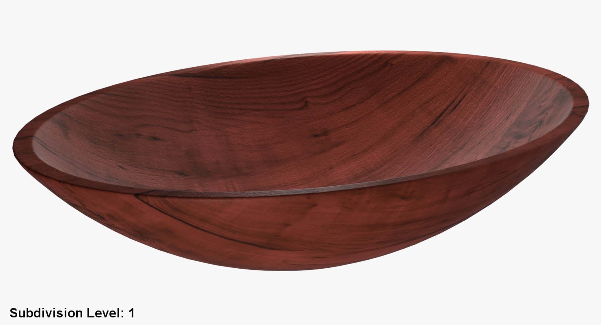 3d Bowl Wooden Model