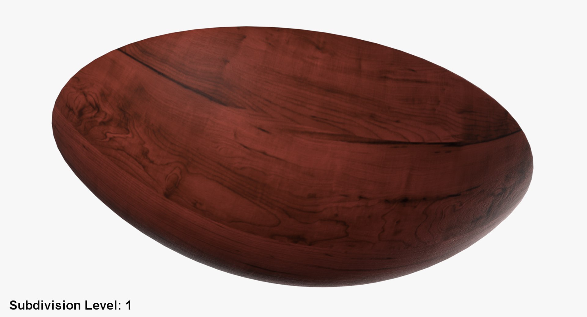 3d Bowl Wooden Model