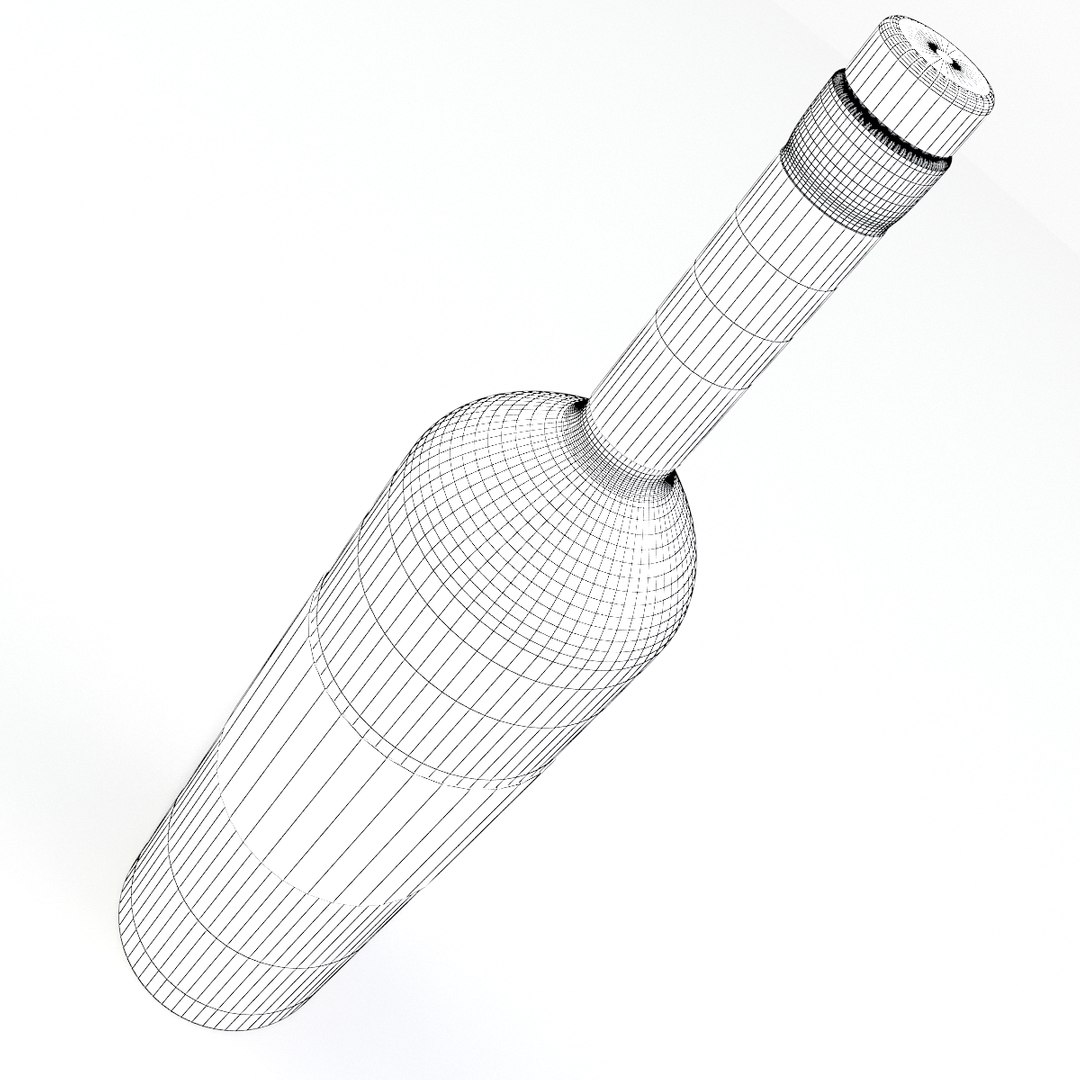 3d Model Bottle Alcohol