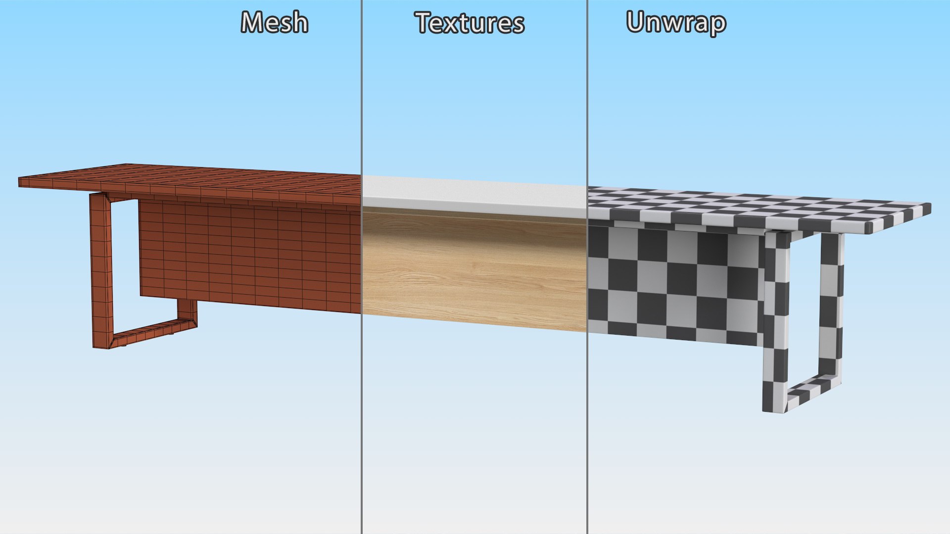 Classroom Table 3D Model - TurboSquid 2071156