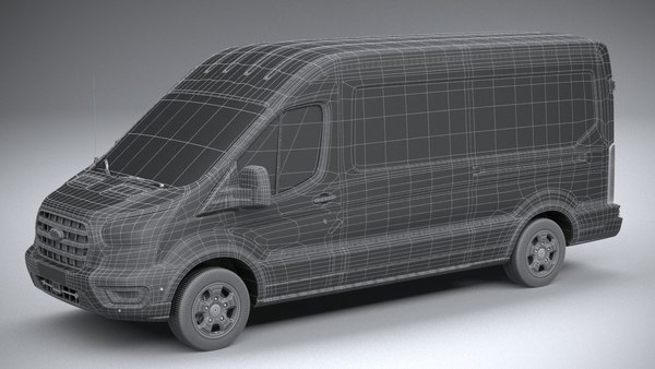 Transit medium van 3D model - TurboSquid 1493017