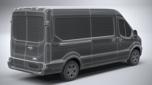 Transit medium van 3D model - TurboSquid 1493017