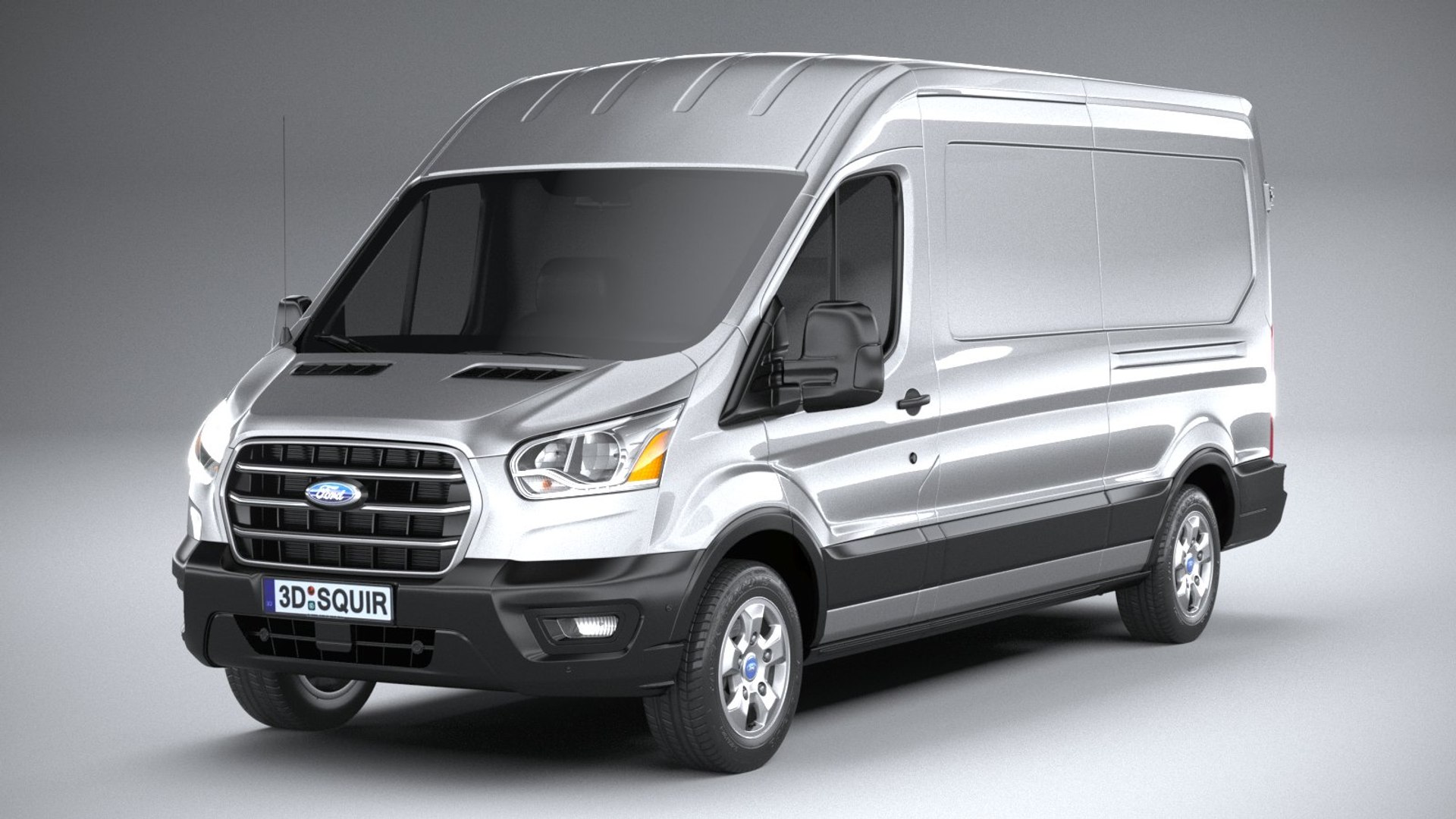 Transit Medium Van 3D Model - TurboSquid 1493017