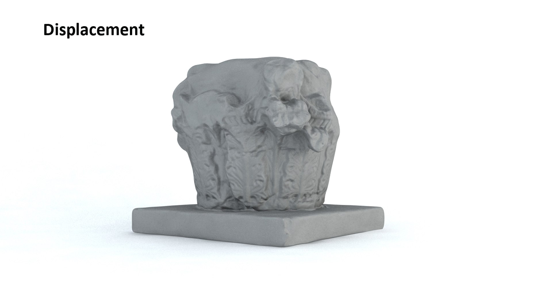 capital ancient roman 3d lwo