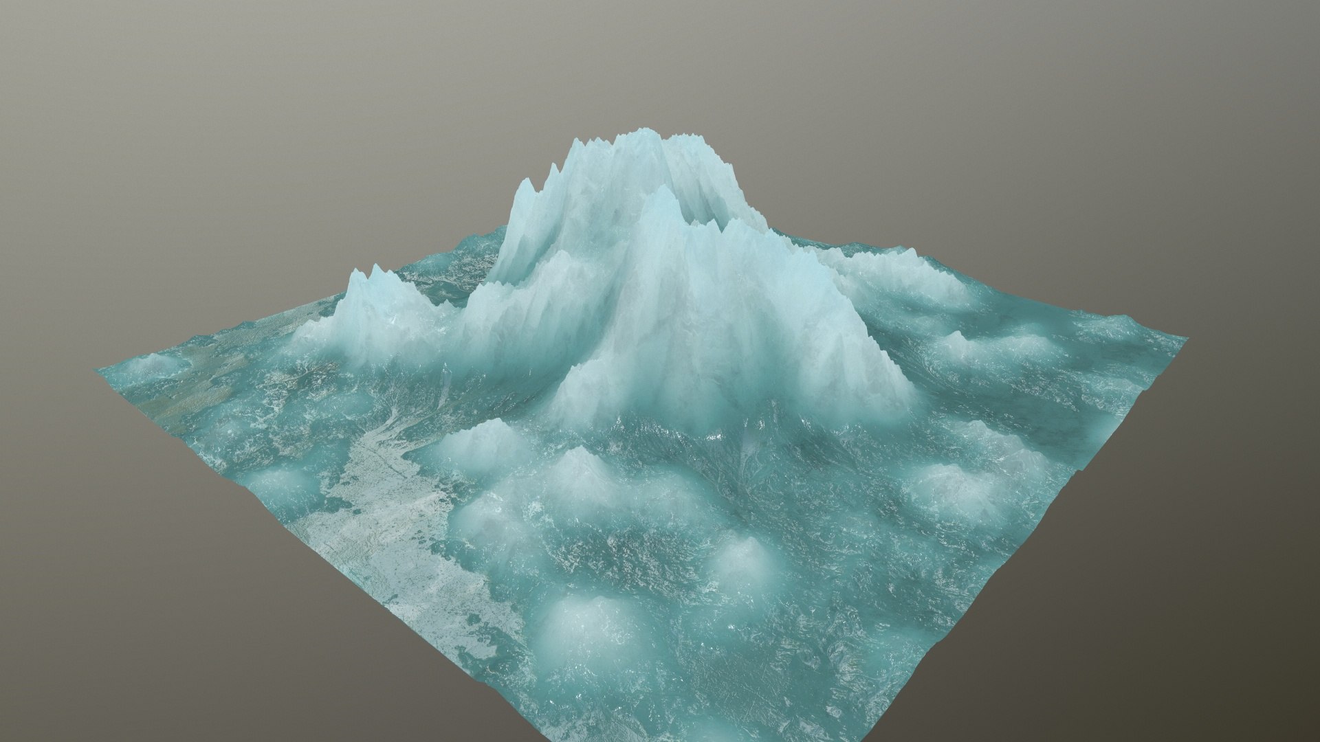 Ice Mountain 3D Model - TurboSquid 1368486