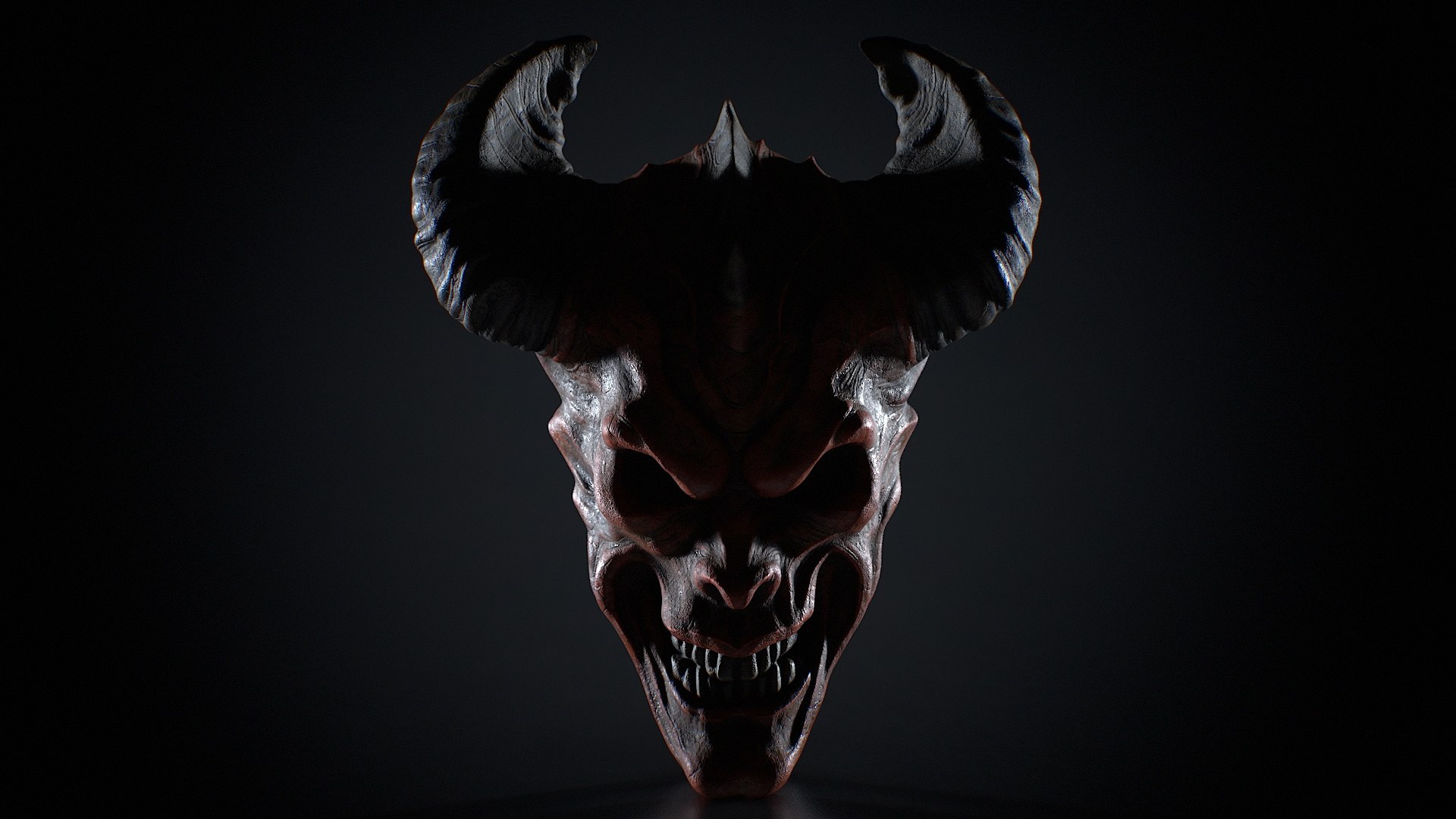 Demon Smile 1 Textured Model - TurboSquid 2303304