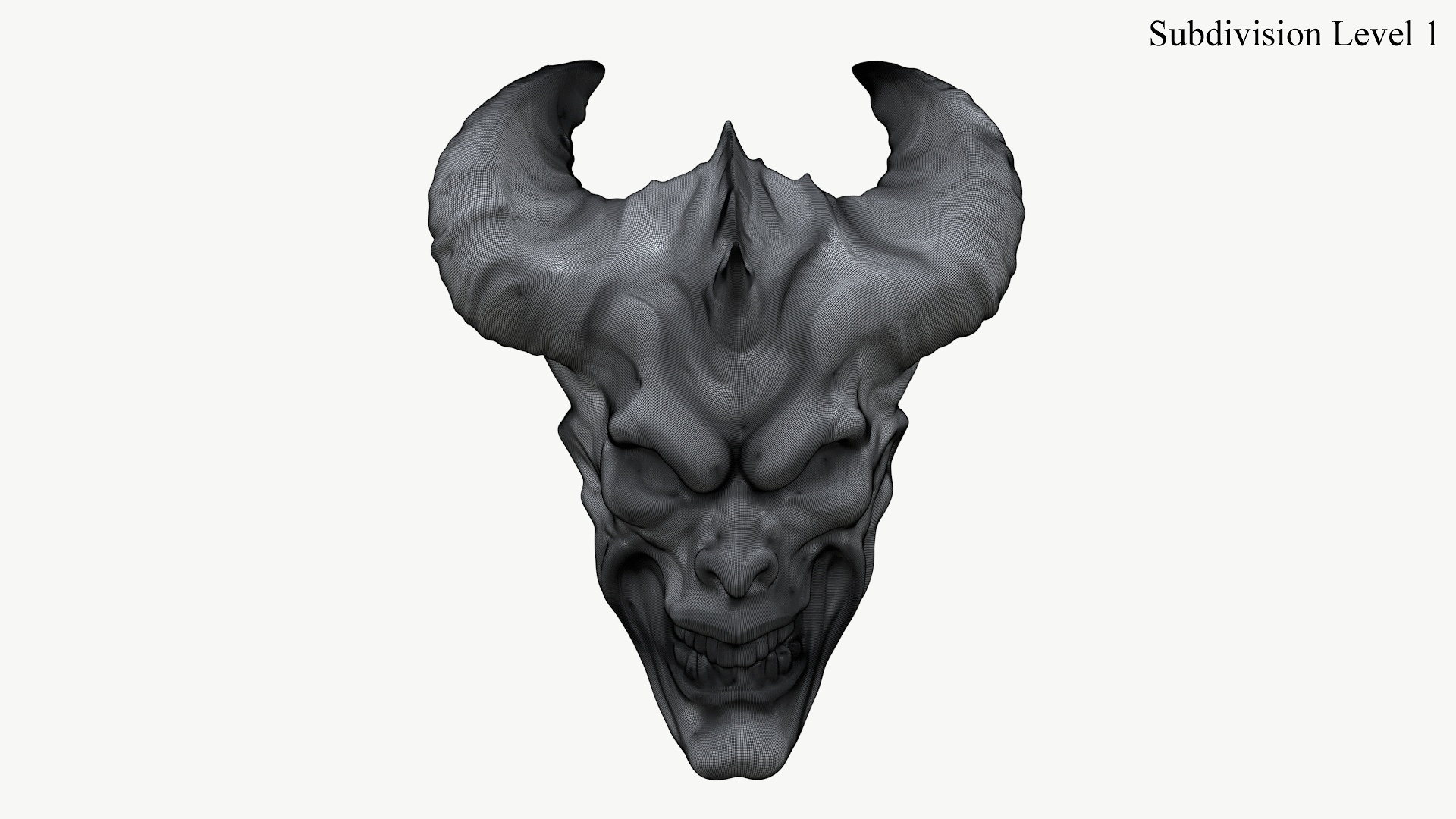 Demon Smile 1 Textured Model - TurboSquid 2303304
