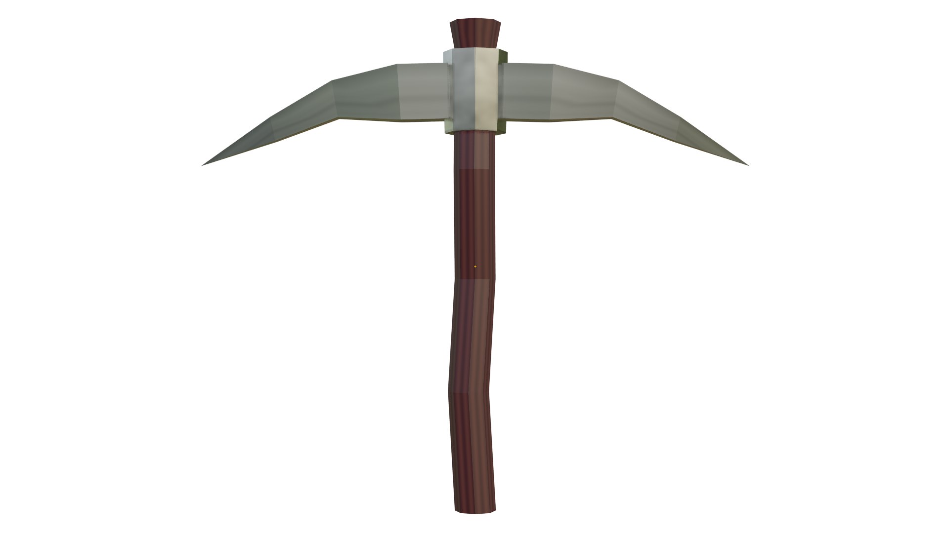Low-poly Pickaxe 3D Model - TurboSquid 1689629