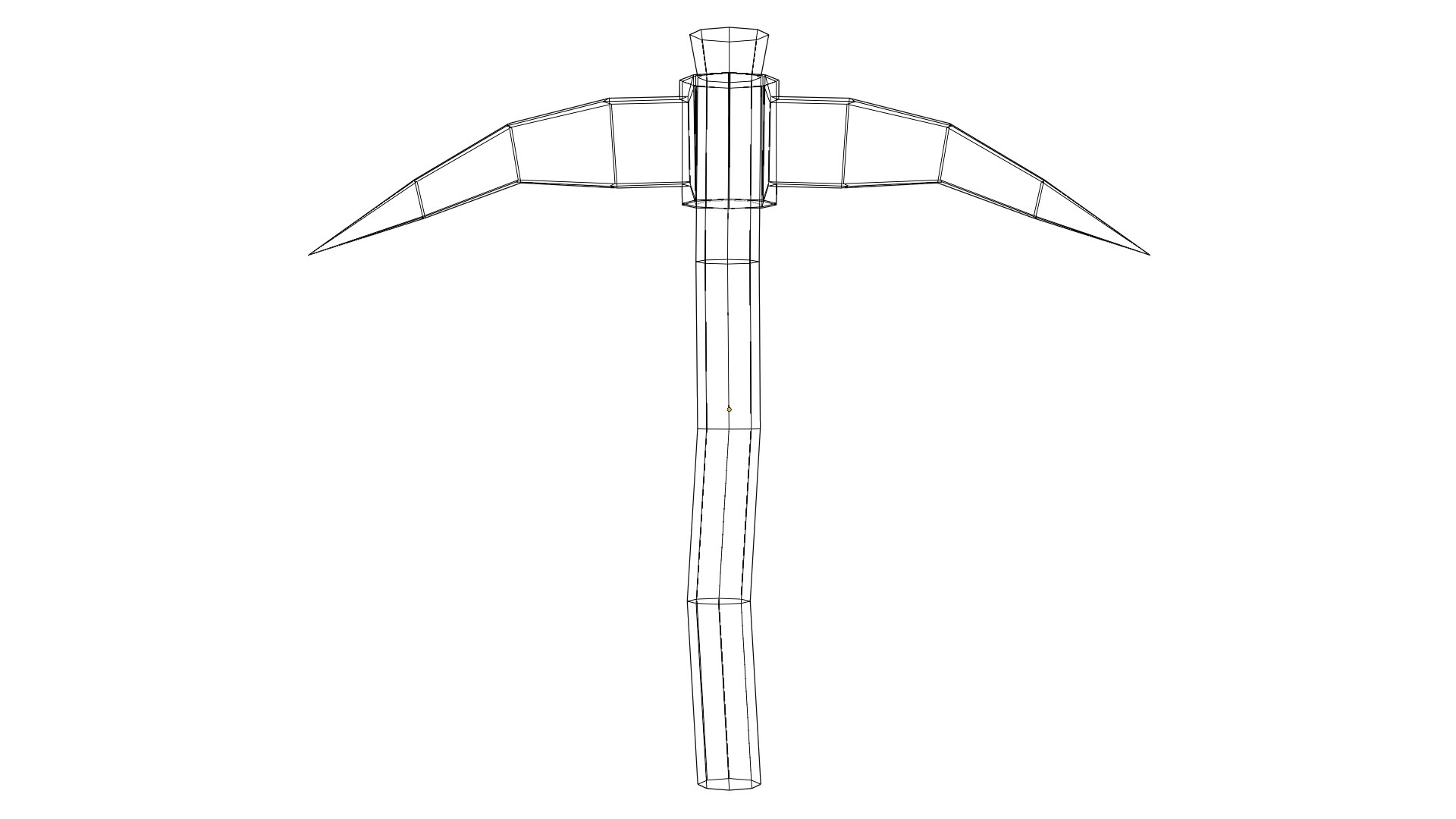 Low-poly Pickaxe 3D Model - TurboSquid 1689629