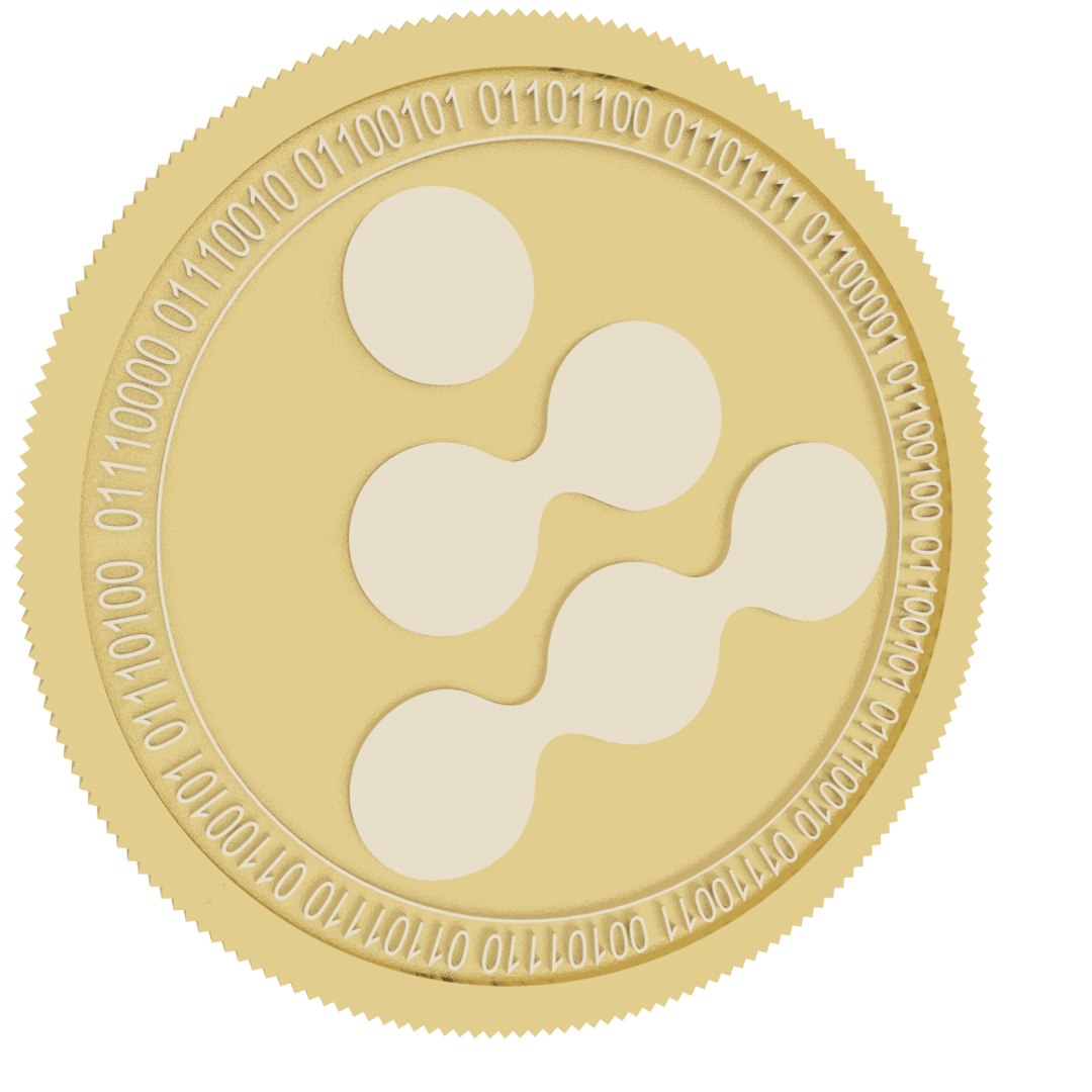 3D Model Iexec Rlc Gold Coin - TurboSquid 1606337