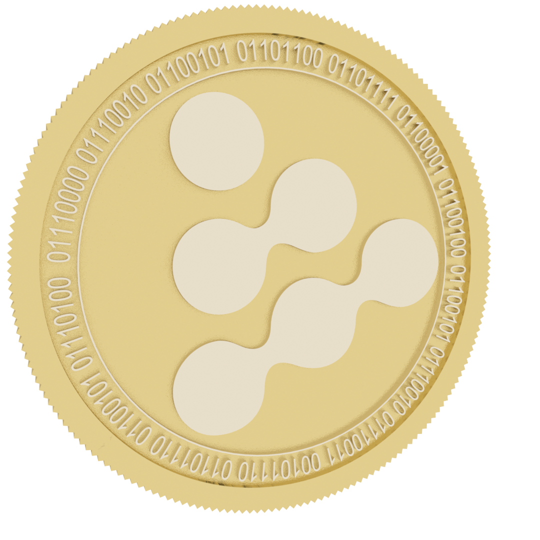 3D Model Iexec Rlc Gold Coin - TurboSquid 1606337