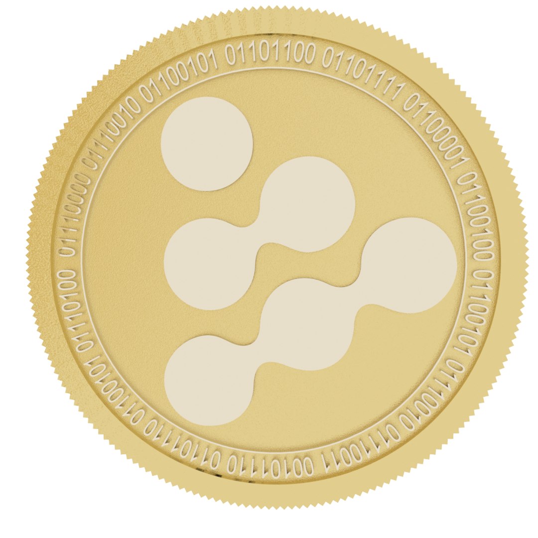 3D Model Iexec Rlc Gold Coin - TurboSquid 1606337