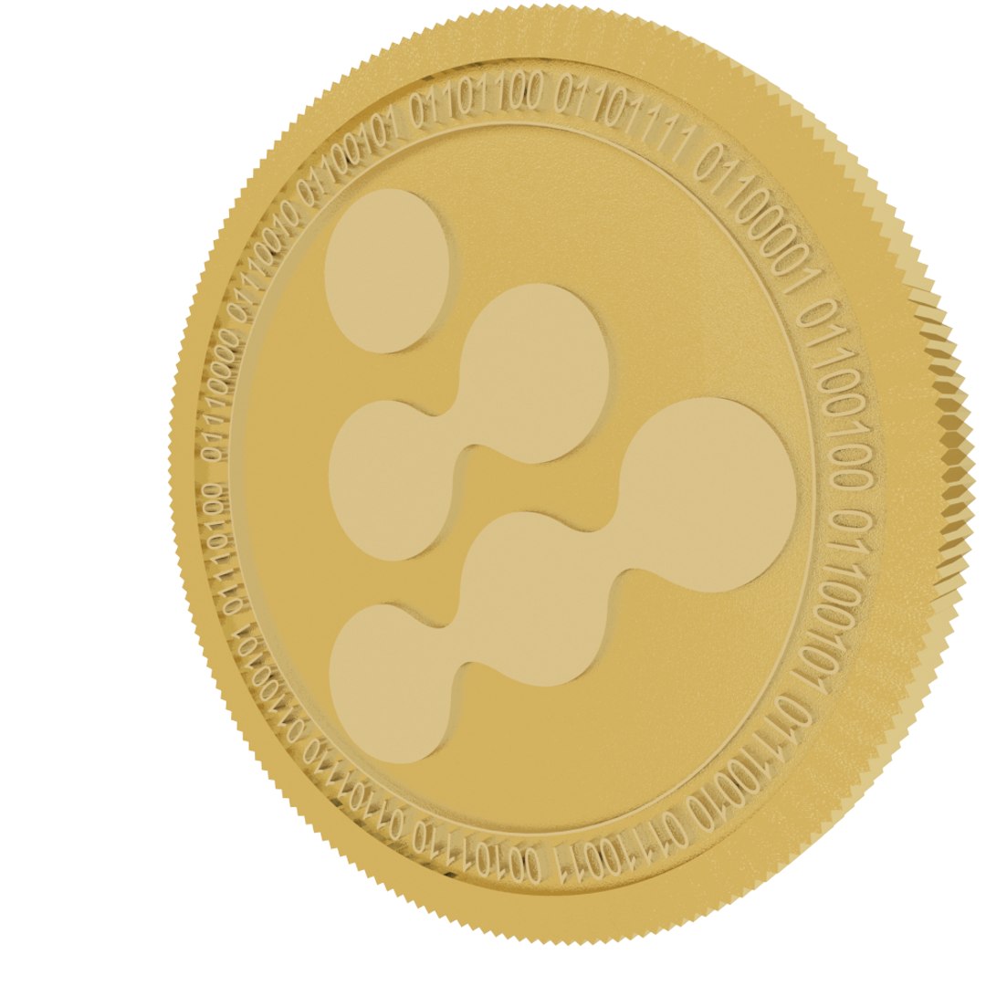 3D Model Iexec Rlc Gold Coin - TurboSquid 1606337