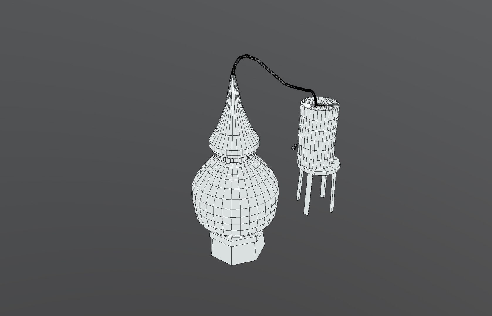 3D Lowpoly Stylized PBR Alchemy Magic Alembic Distillation Vessel Low ...