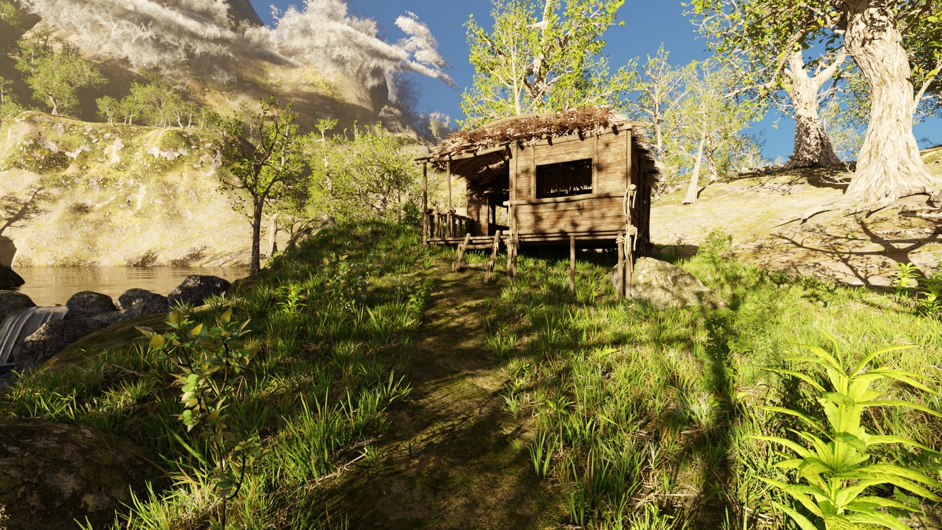 3D Forest Hut Scene Model - TurboSquid 1863651