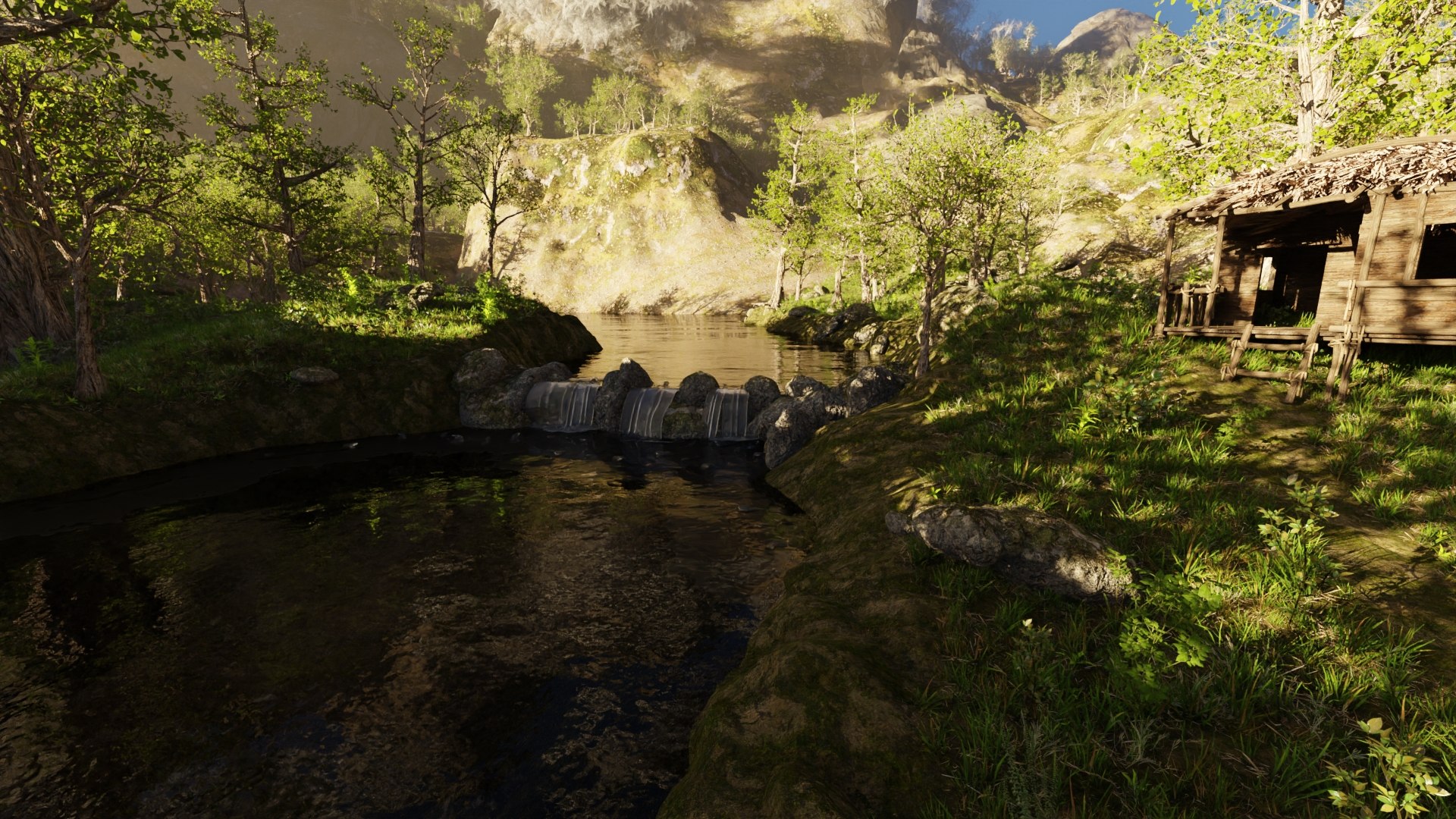 3D Forest Hut Scene Model - TurboSquid 1863651