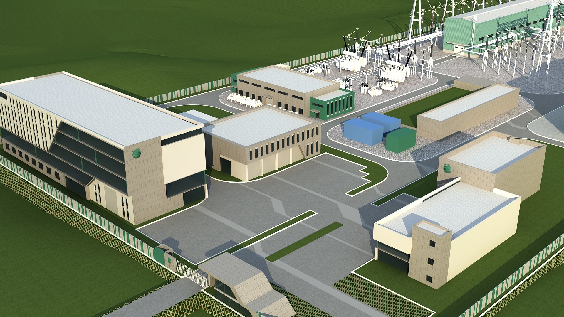 3D Electrical Substation Model - TurboSquid 2145029