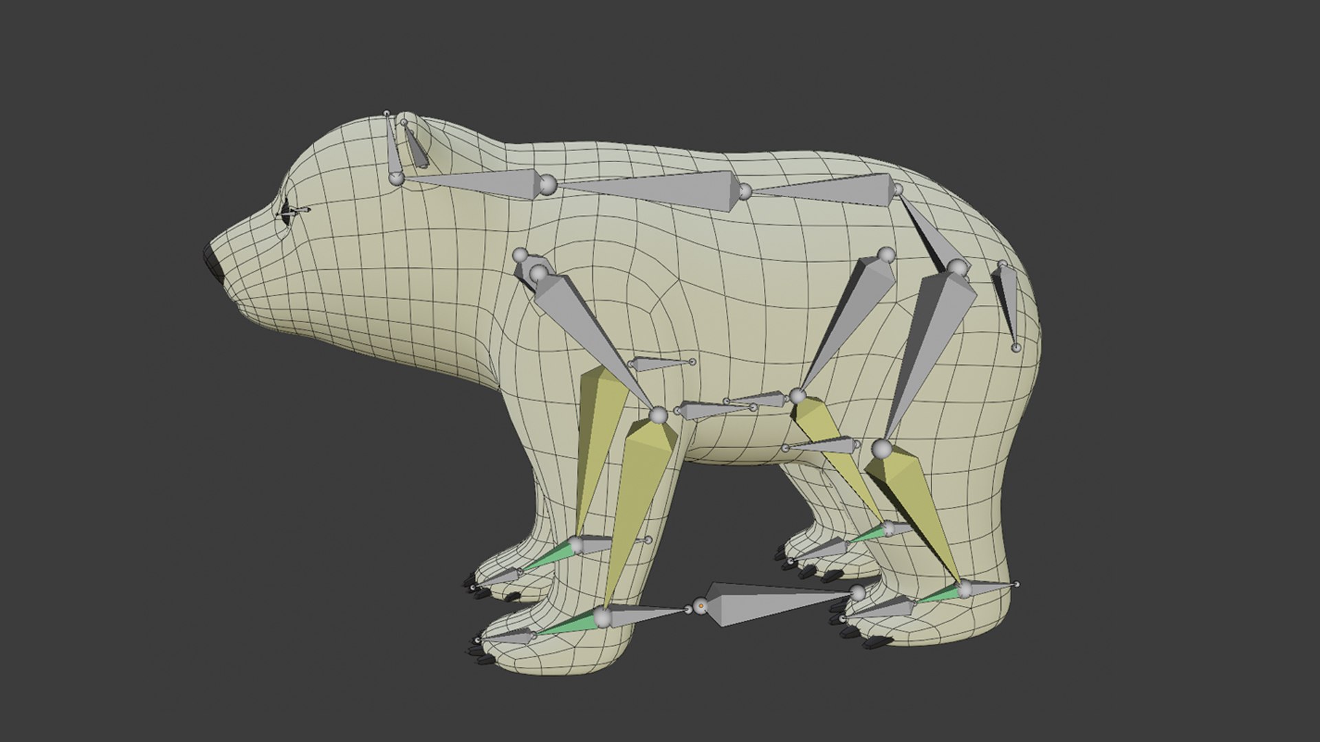 3D stylized polar bear cub - TurboSquid 1635558