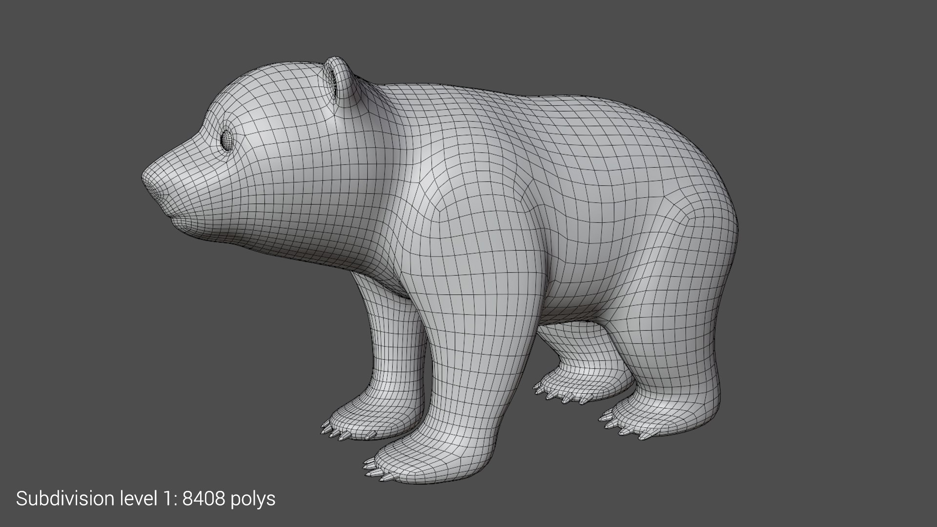 3D stylized polar bear cub - TurboSquid 1635558