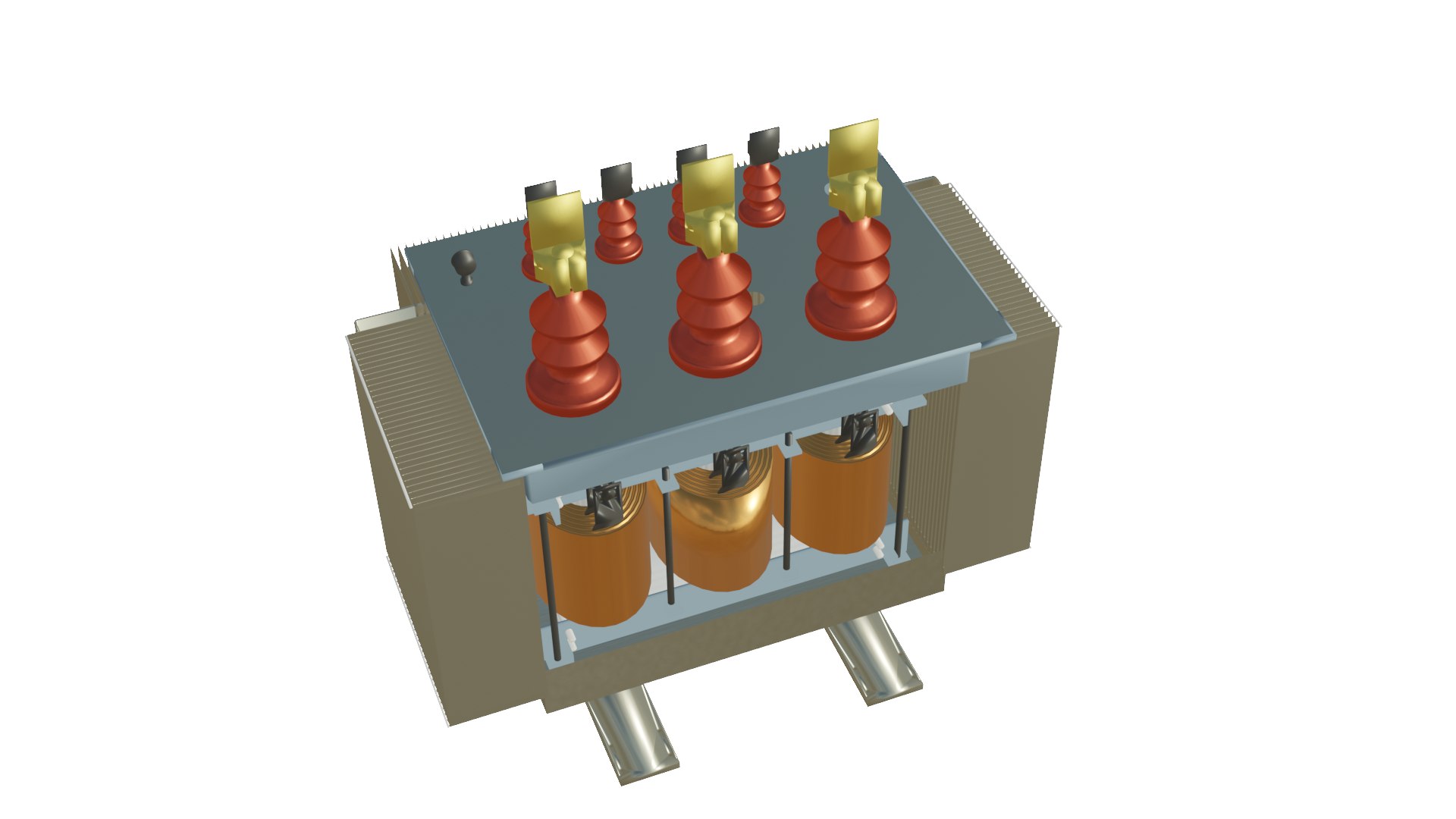 High Voltage Transformer 3D Model - TurboSquid 1892393
