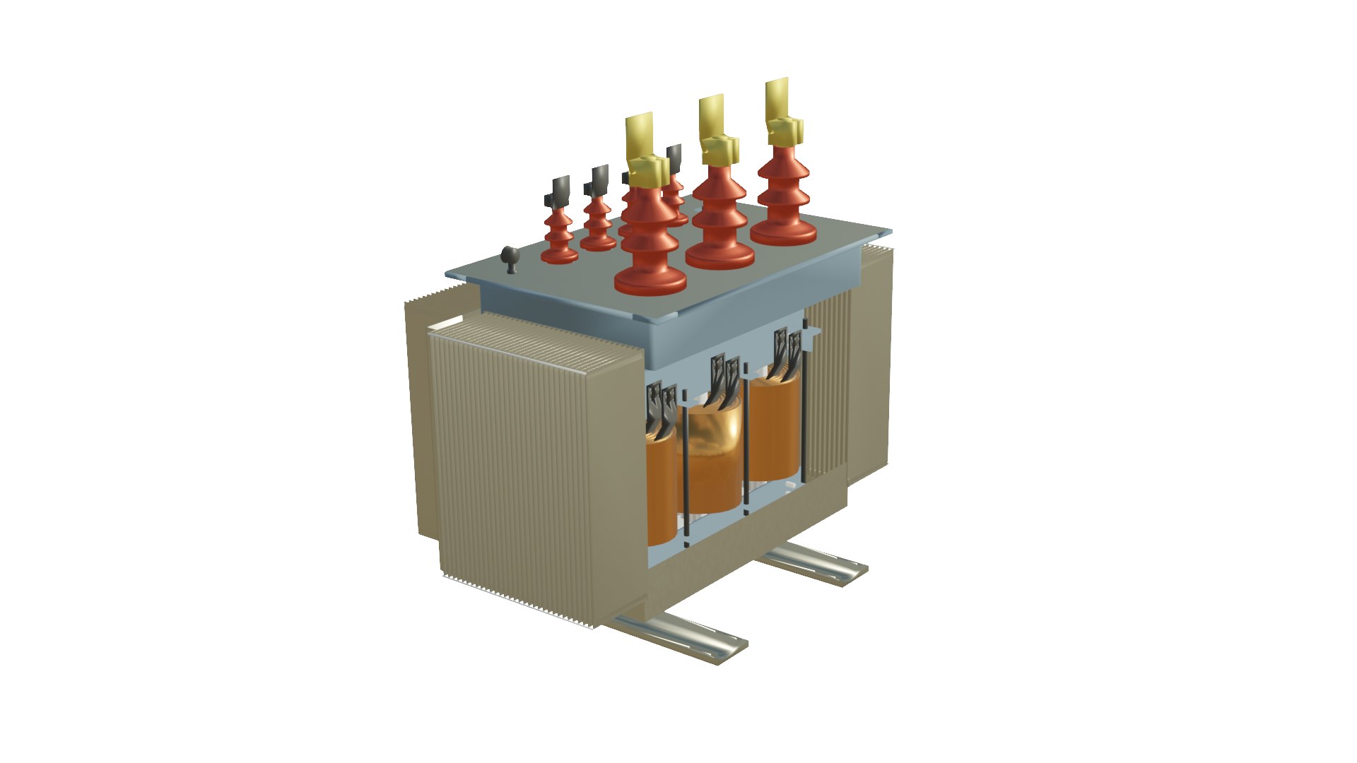 High Voltage Transformer 3D Model - TurboSquid 1892393