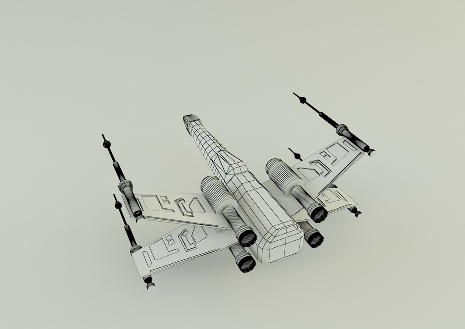 3D X Wing Spacecraft Model - TurboSquid 2070314