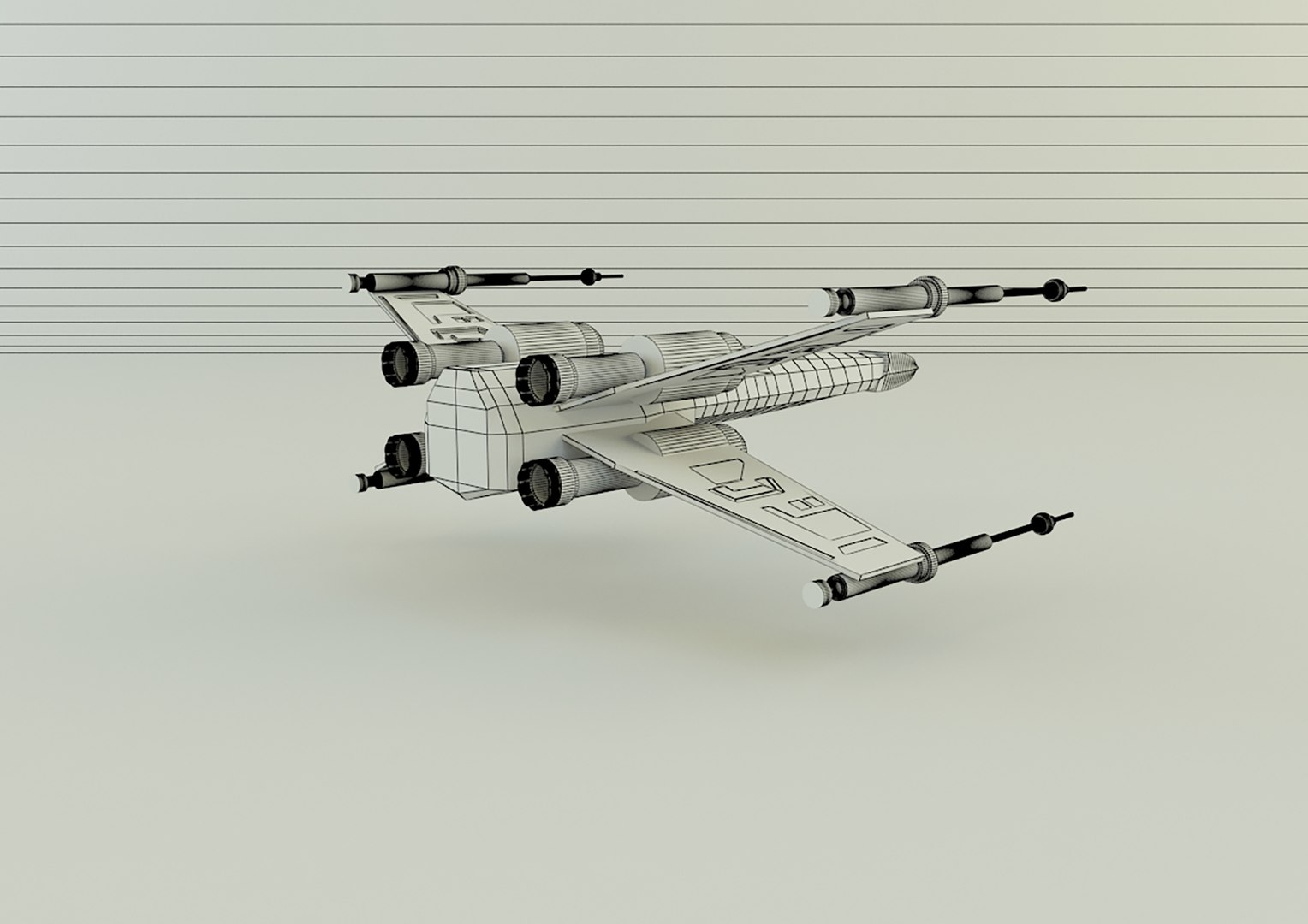 3D X Wing Spacecraft Model - TurboSquid 2070314
