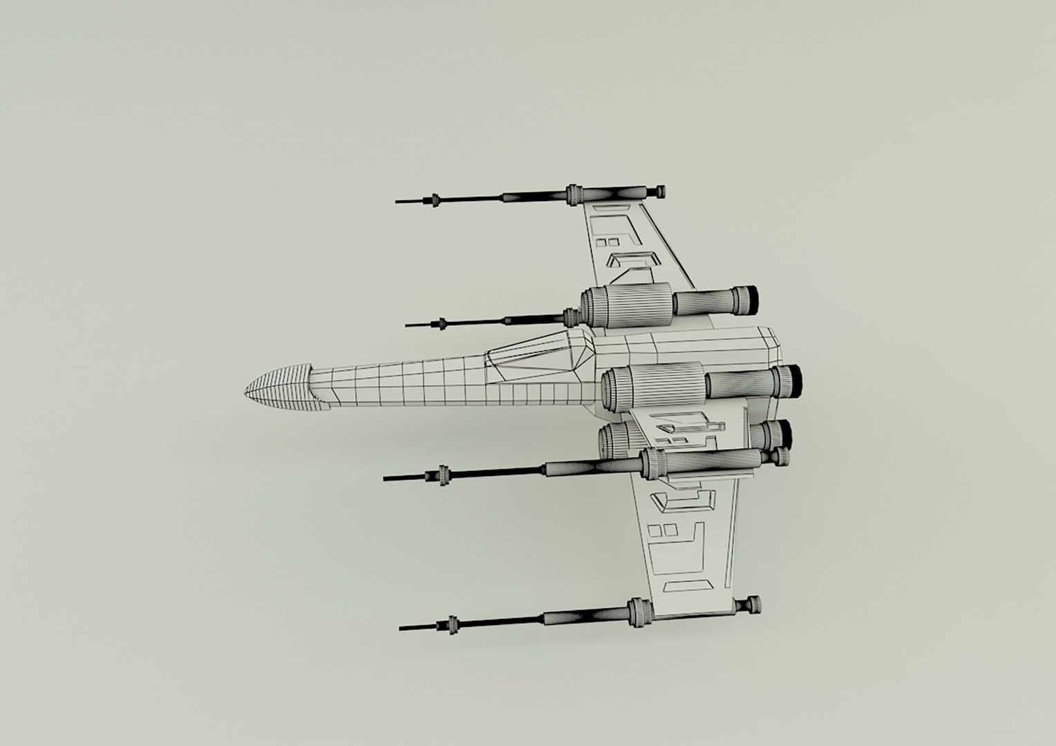 3D X Wing Spacecraft Model - TurboSquid 2070314