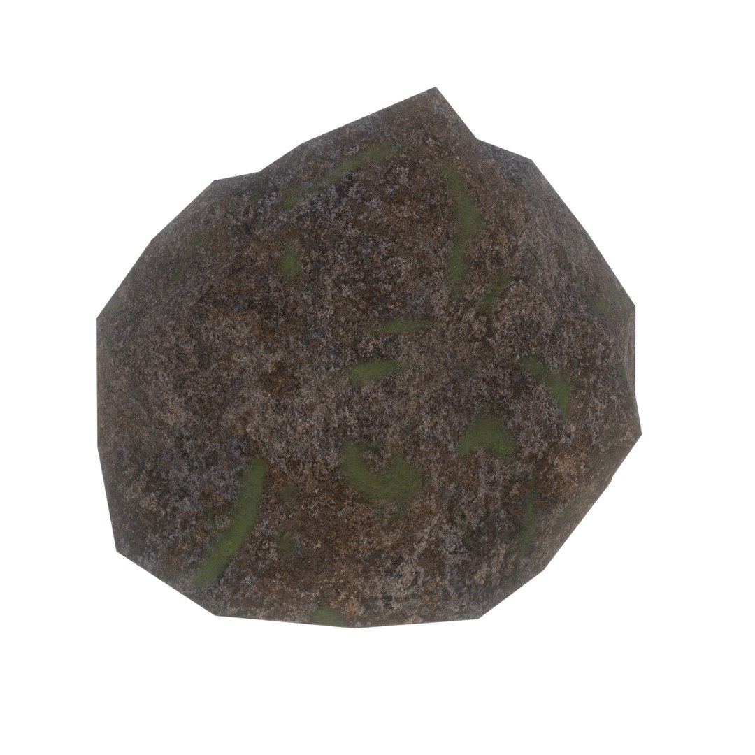 3D Mossy Boulder Moss Model - TurboSquid 1357645