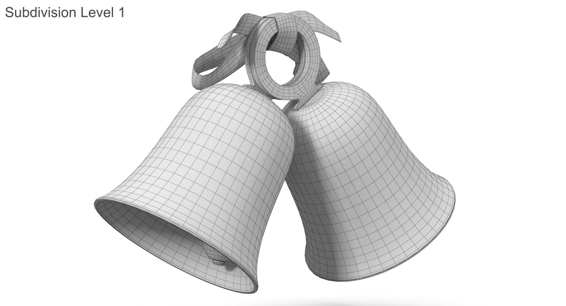3d Christmas Bells 3 Model
