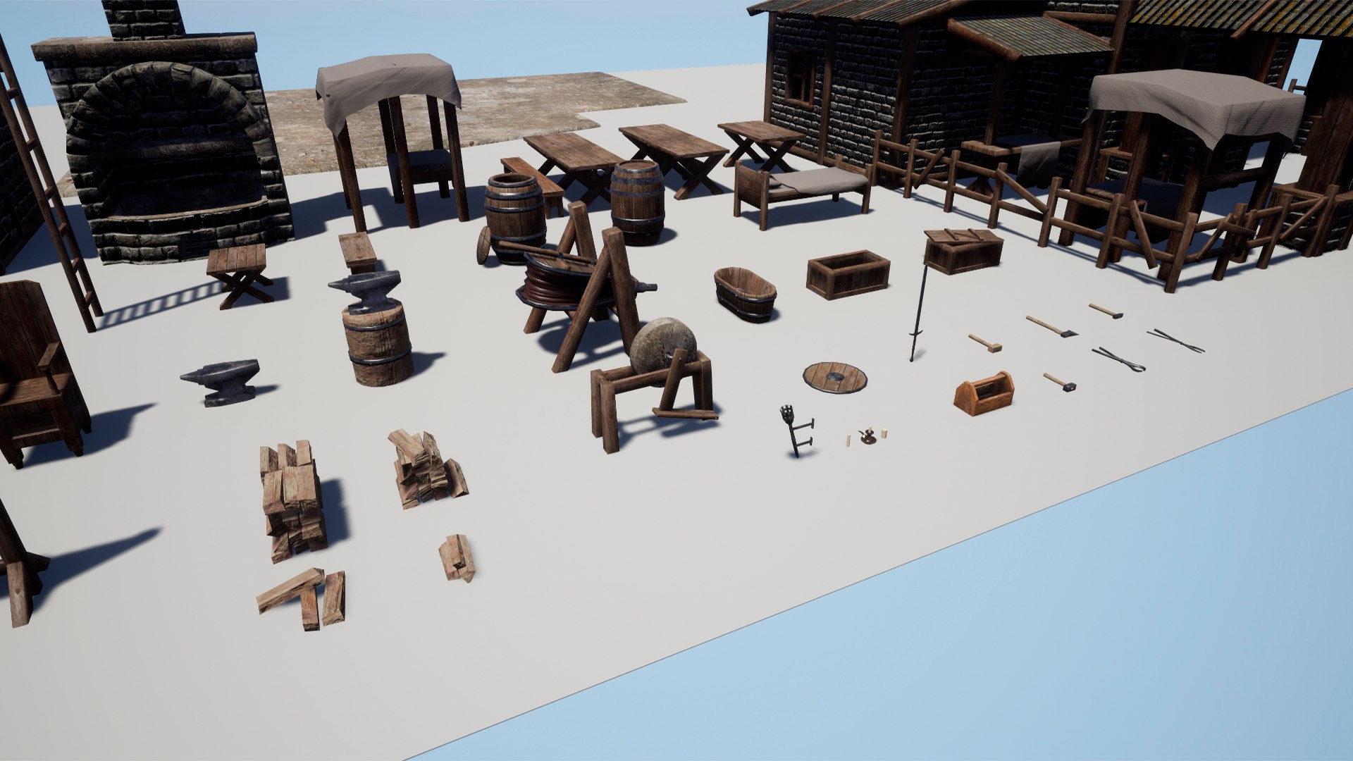 Medieval Forge 3D - TurboSquid 1824120