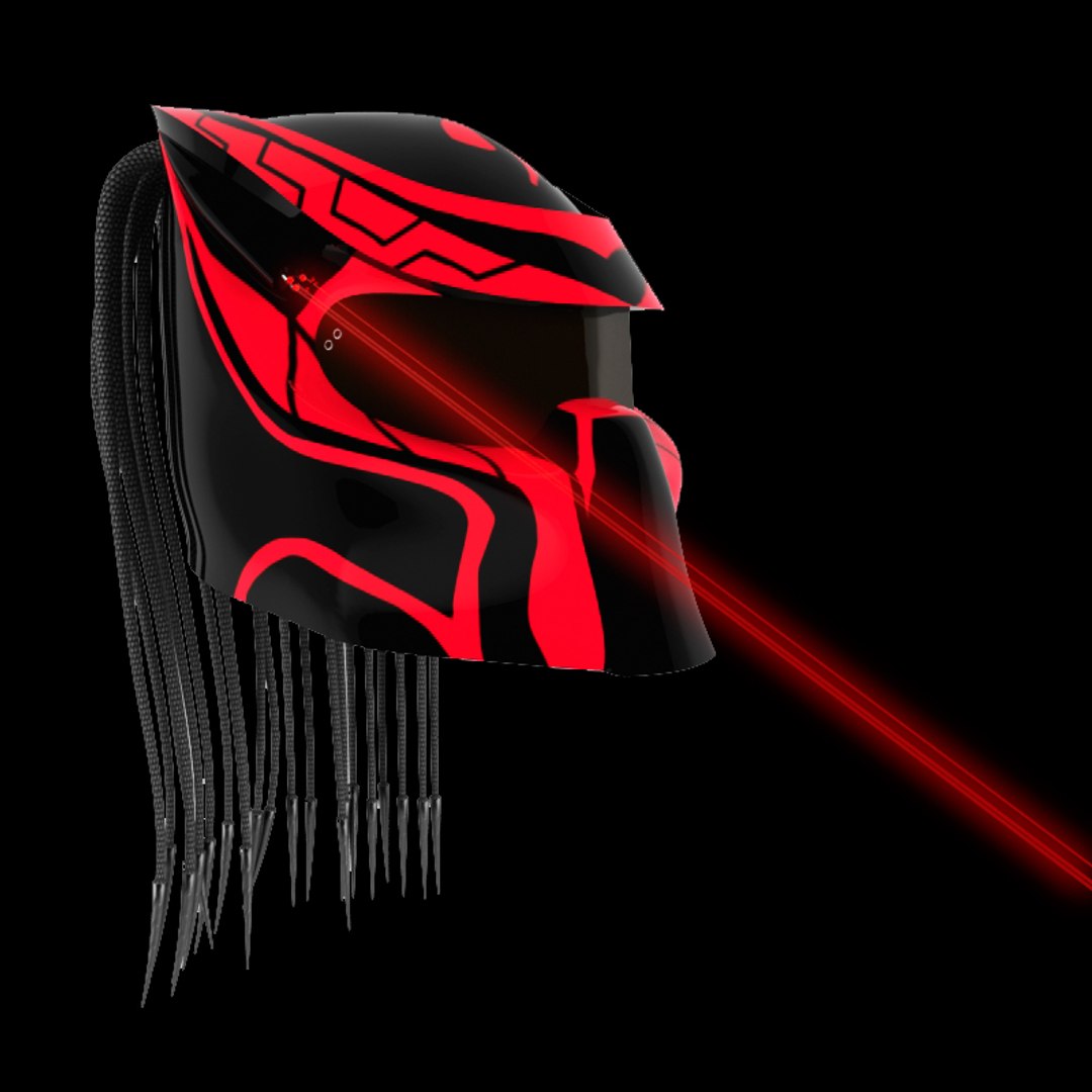 3d model 4 predator helmet