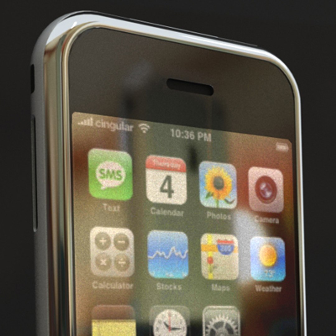 Apple Iphone Cellular Phone 3d Model